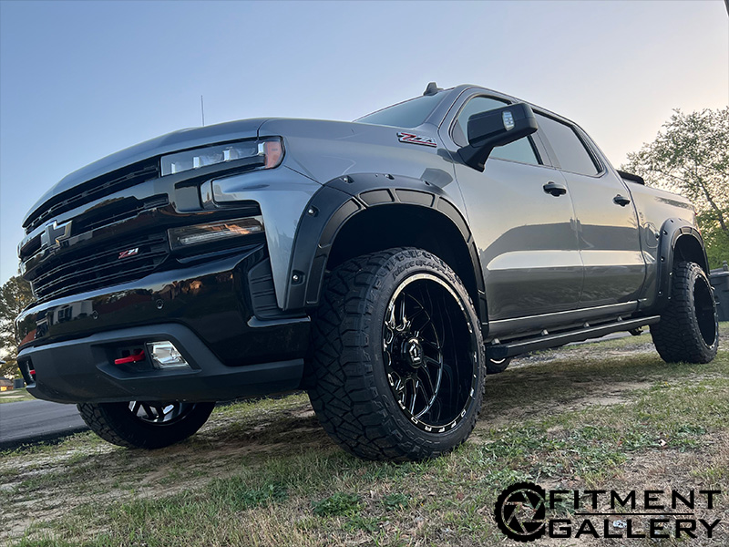 2020 Chevrolet Silverado 1500 - 22x12 TIS Offroad Wheels 33x12.50R22 ...