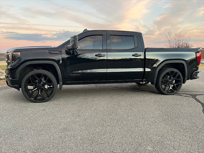 2022 GMC Sierra 1500 - 26x10 Replica Tech Wheels 305/30R26 Lexani Tires