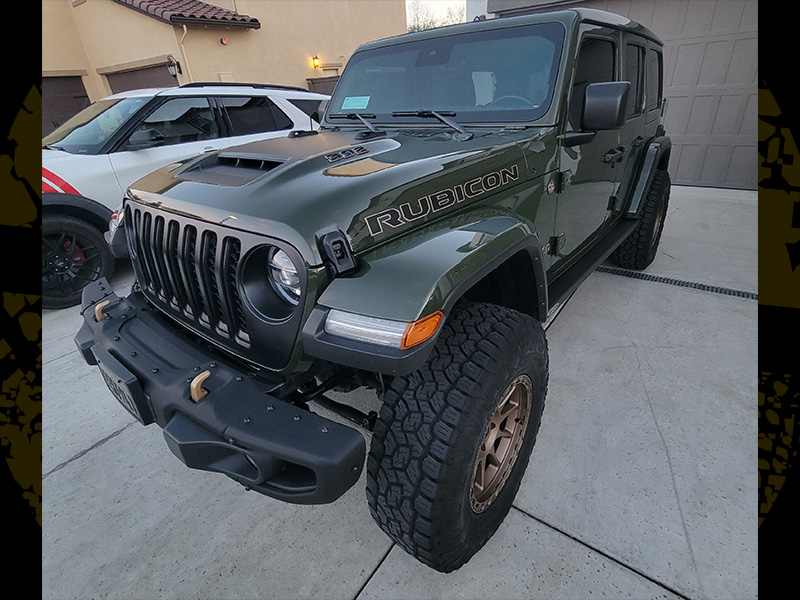2022 Jeep Wrangler - 17x9 TIS Offroad Wheels LT36x13.00R22 Rolling Big ...