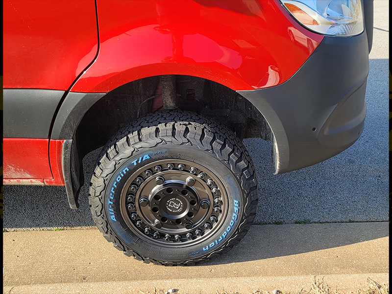 2022 Mercedes-Benz Sprinter 2500 - 17x8 Black Rhino Wheels LT245/65R17 ...