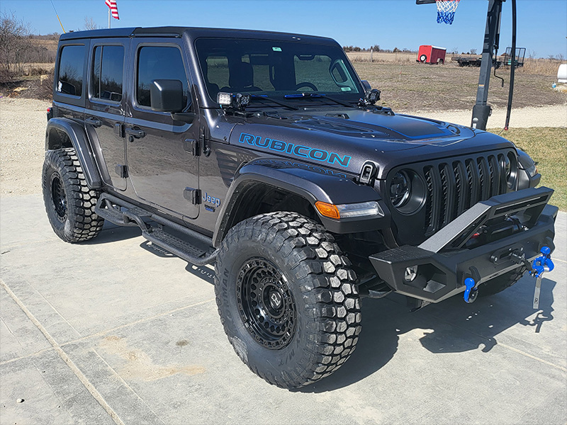 2023 Jeep Wrangler - 17x8.5 Black Rhino Wheels LT35x12.50R17 Ironman Tires
