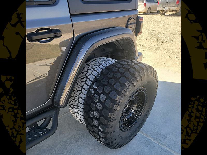 2023 Jeep Wrangler - 17x8.5 Black Rhino Wheels LT35x12.50R17 Ironman Tires
