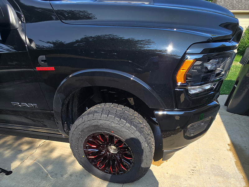 2024 Ram 3500 - 20x10 Fuel Offroad Wheels 35x12.50R20 Falken Tires