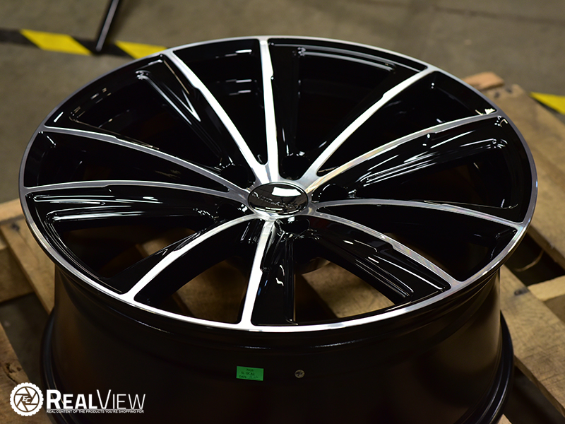 RealView of Milanni Splinter 471 Black Machined - 20x9 +20 - 471-2965GBMF20