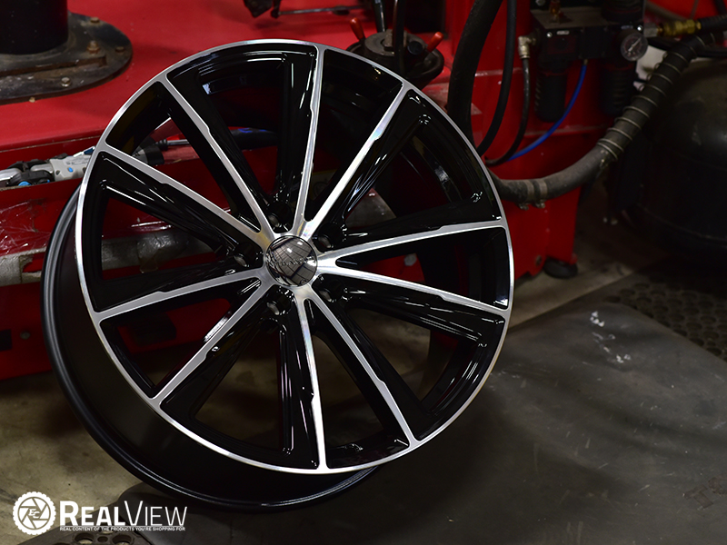 RealView of Milanni Splinter 471 Black Machined - 20x9 +20 - 471-2965GBMF20