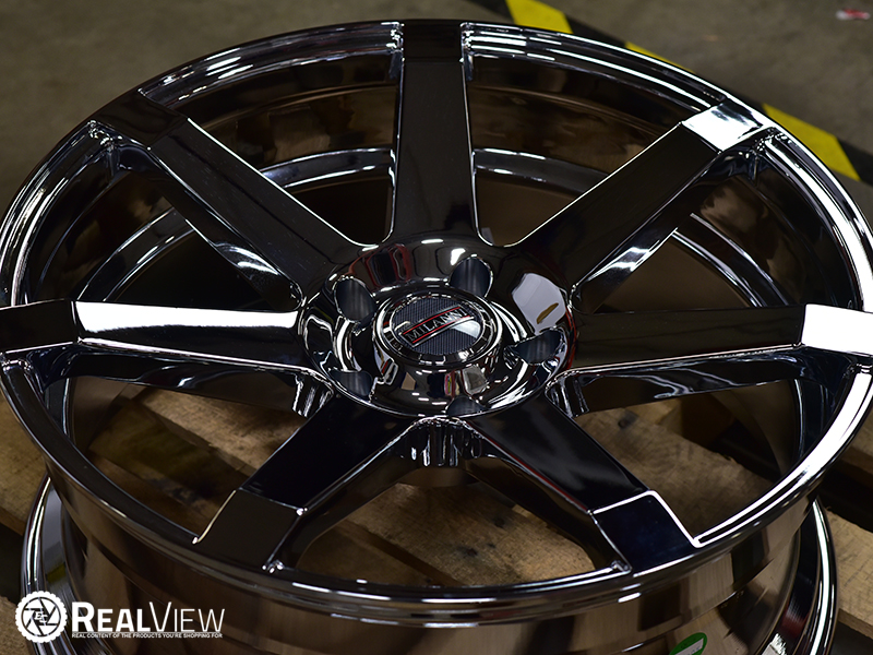 RealView of Milanni Sultan 9042 Chrome - 22x9.5 +15 - 9042-22965C15